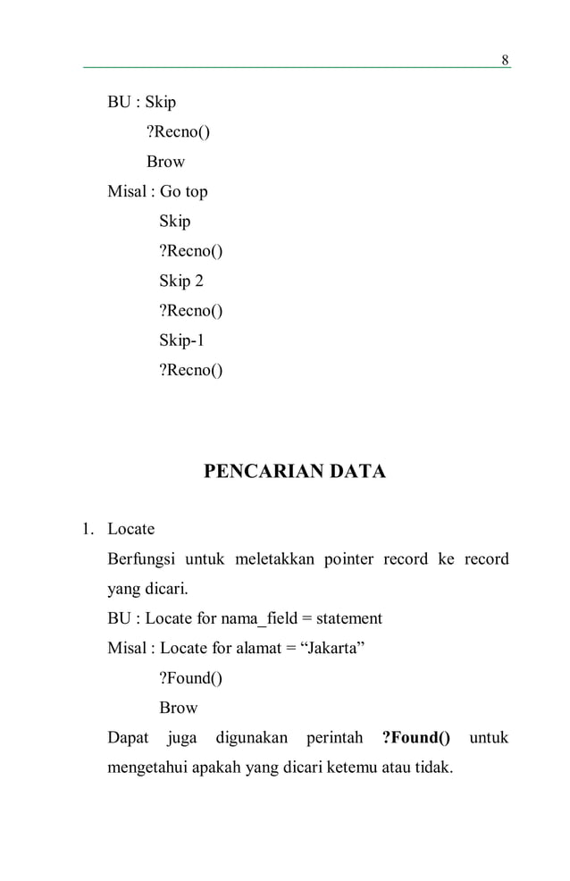Modul Lengkap Microsoft visual Fox Pro | PDF