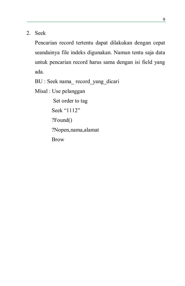 Modul Lengkap Microsoft visual Fox Pro | PDF