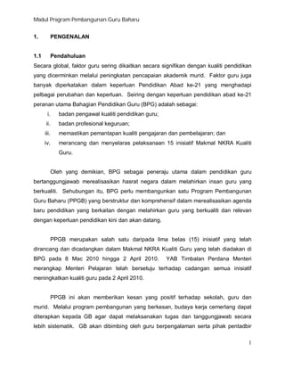 Modul lengkap ppgb 2011 | PDF