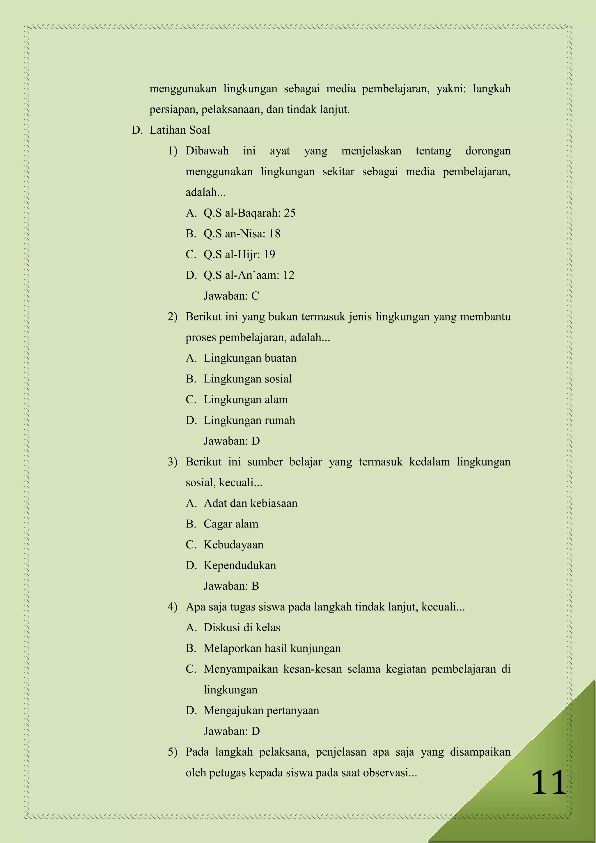 Modul lingkungan sebagai media pembelajaran dikonversi | PDF