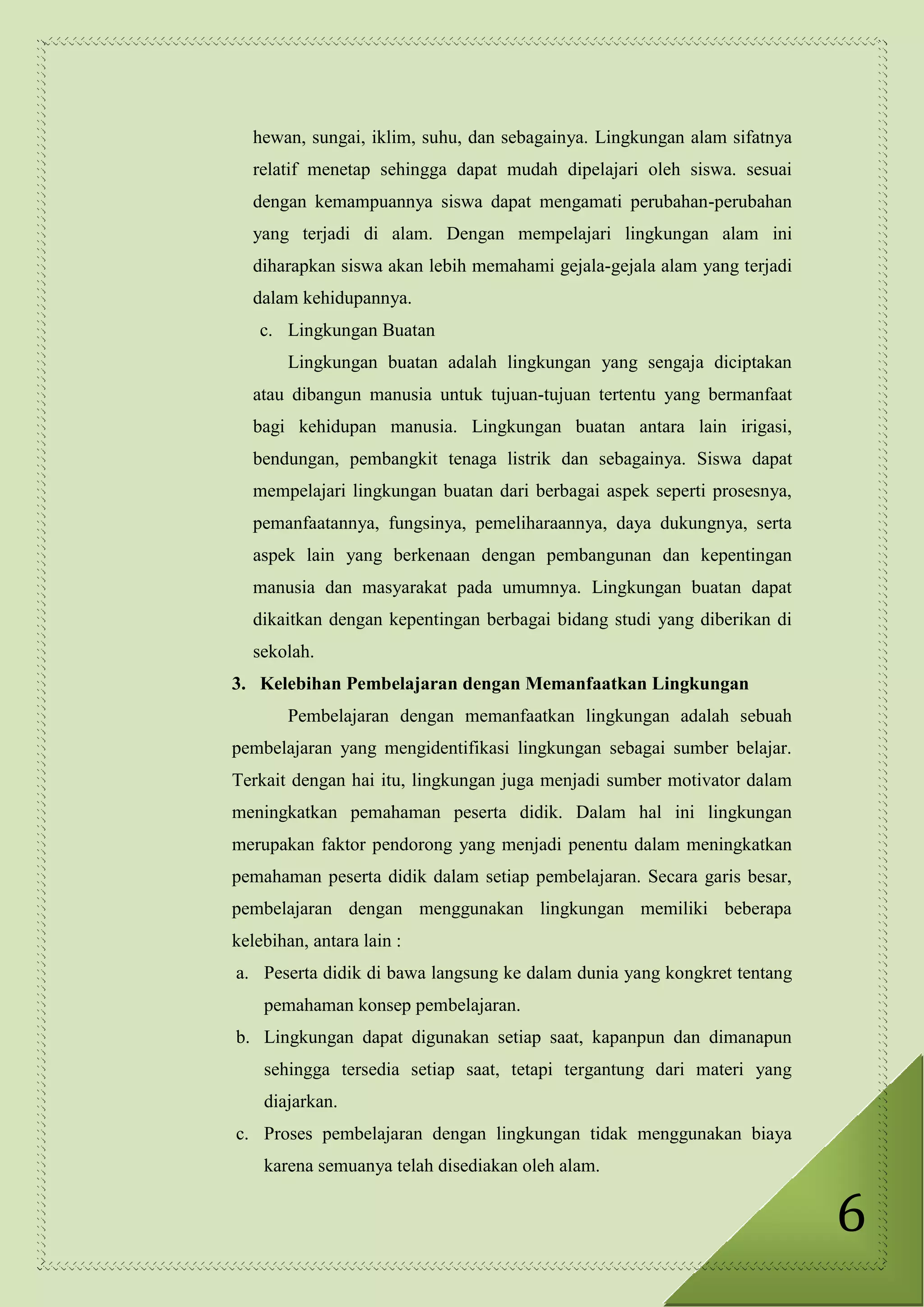 Modul lingkungan sebagai media pembelajaran dikonversi | PDF