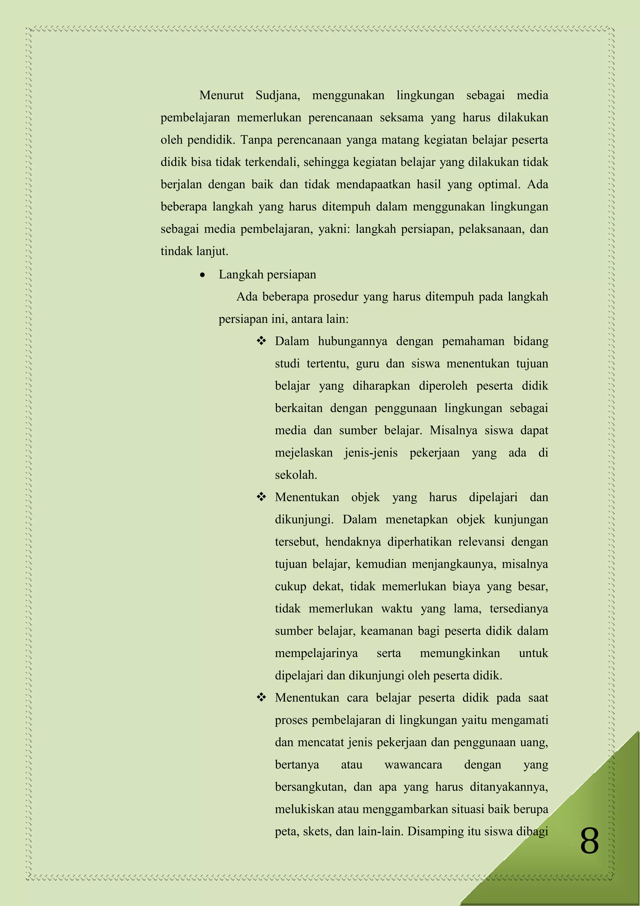 Modul lingkungan sebagai media pembelajaran dikonversi | PDF