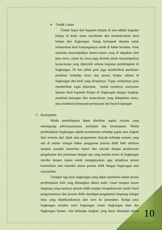 Modul lingkungan sebagai media pembelajaran dikonversi | PDF