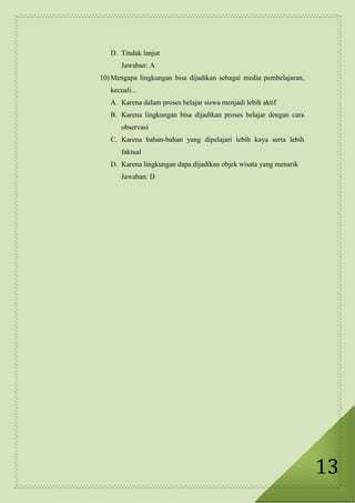 Modul lingkungan sebagai media pembelajaran dikonversi | PDF