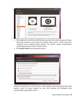 Modul linux ubuntu | PDF