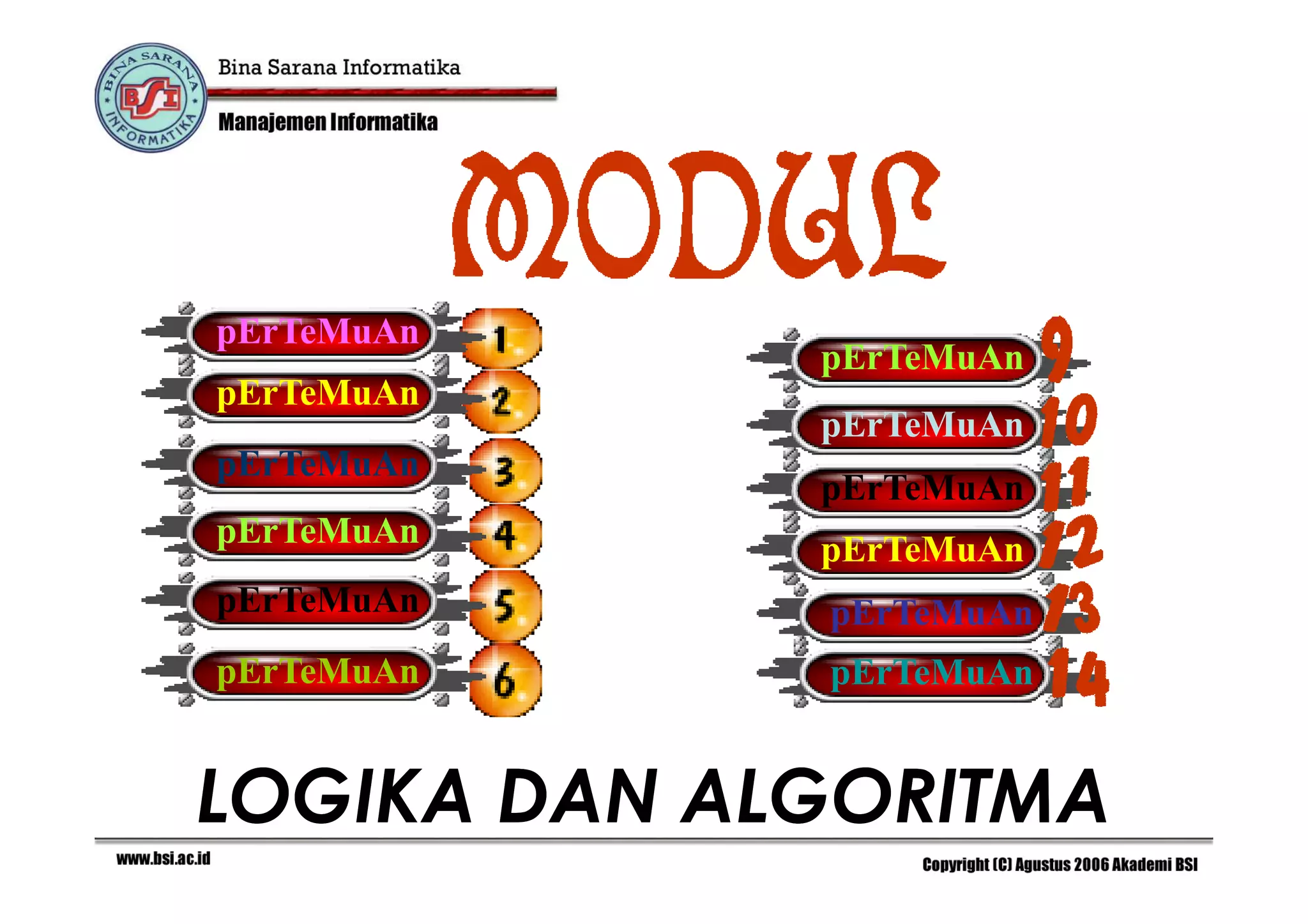 Modul logika & algoritma | PPT