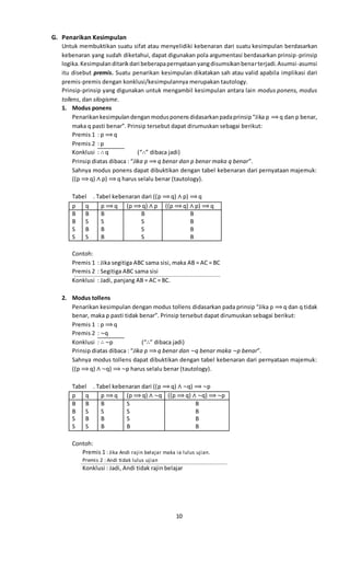 Modul logika matematika | DOCX