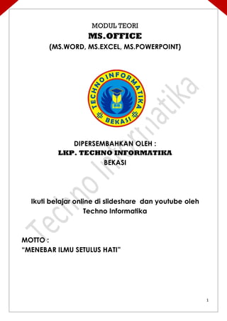 Modul Microsoft Office | PDF