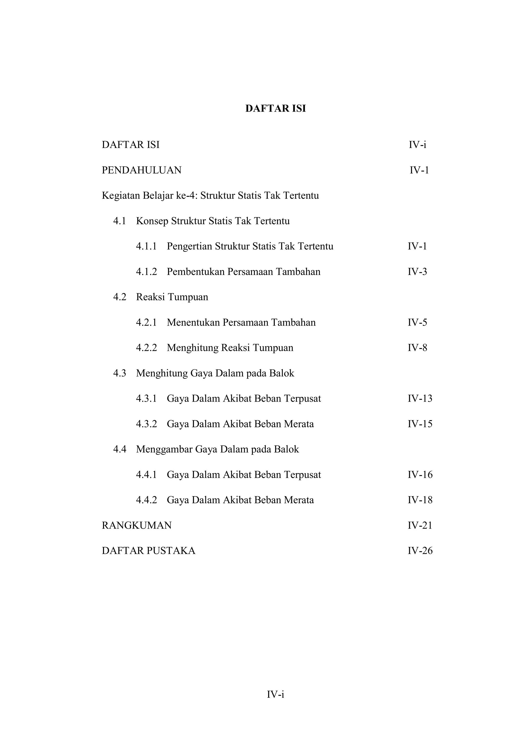 Modul TKP M2KB4 - Struktur Statis Tak Tertentu | PDF