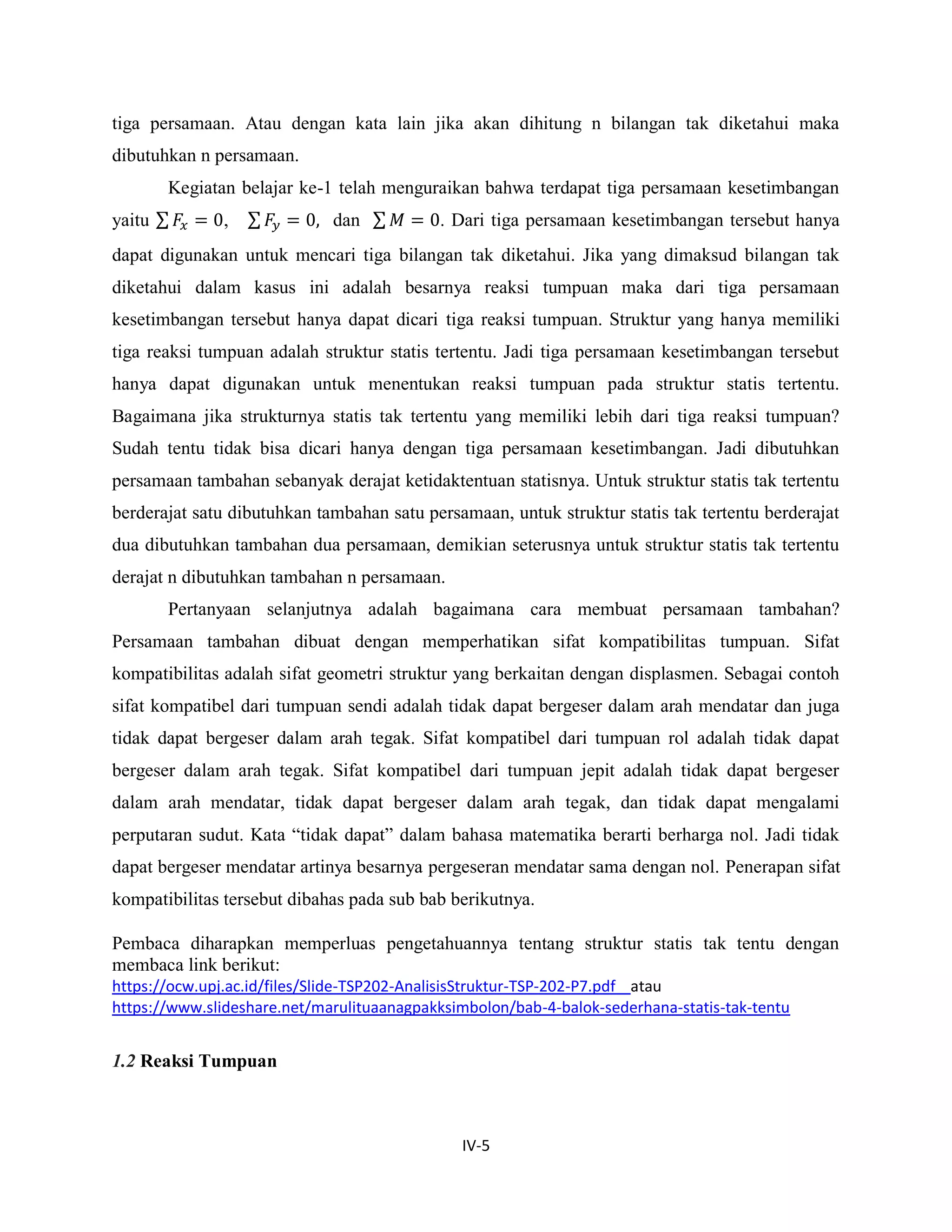 Modul TKP M2KB4 - Struktur Statis Tak Tertentu | PDF