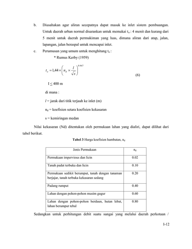 Modul TKP M3KB3 - Sistem Jaringan Drainase | PDF