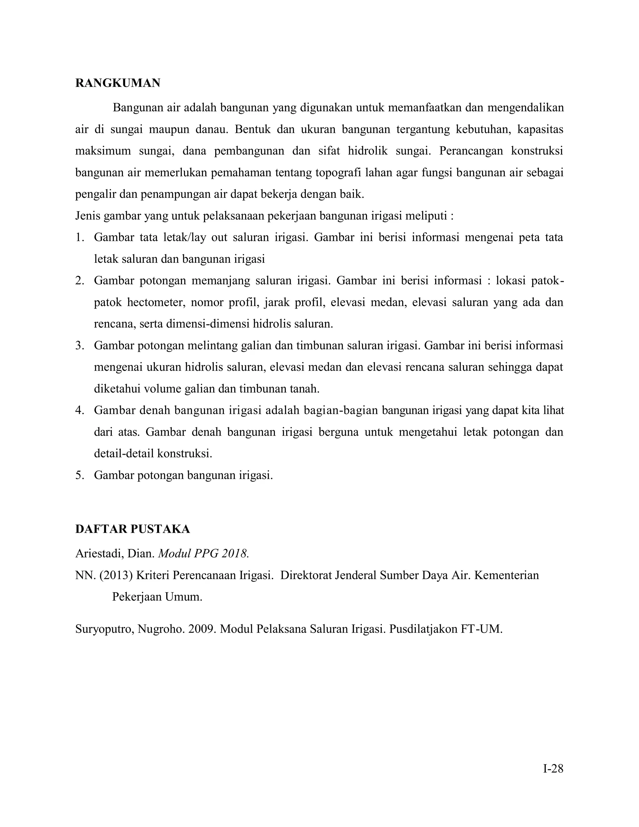 MODUL TKP M5KB3 - GAMBAR BANGUNAN AIR | PDF