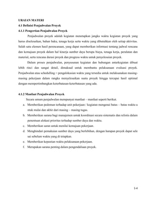 Modul TKP M6KB4 - Penjadwalan Proyek Konstruksi | PDF