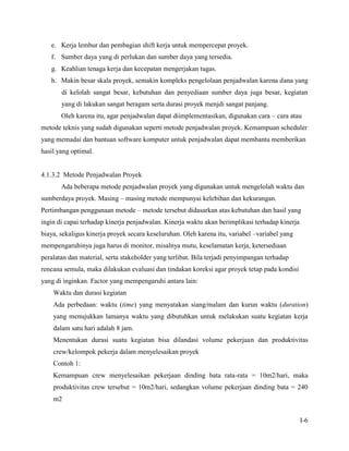 Modul TKP M6KB4 - Penjadwalan Proyek Konstruksi | PDF