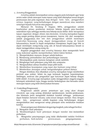 Modul manajemen | PDF