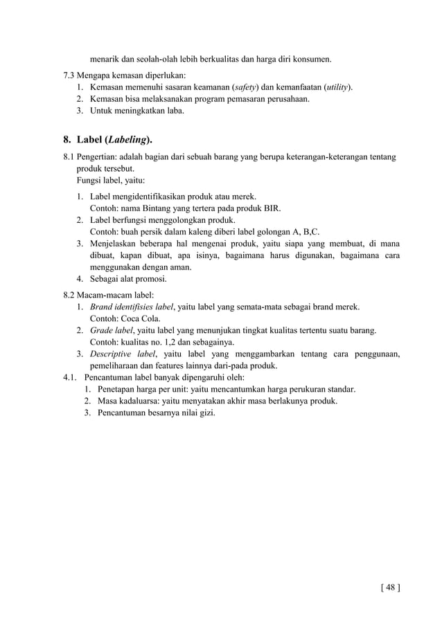 Modul manajemen pemasaran | PDF