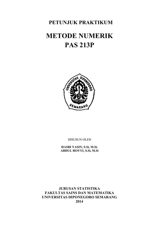 Modul maple untuk metnum 2014 | PDF