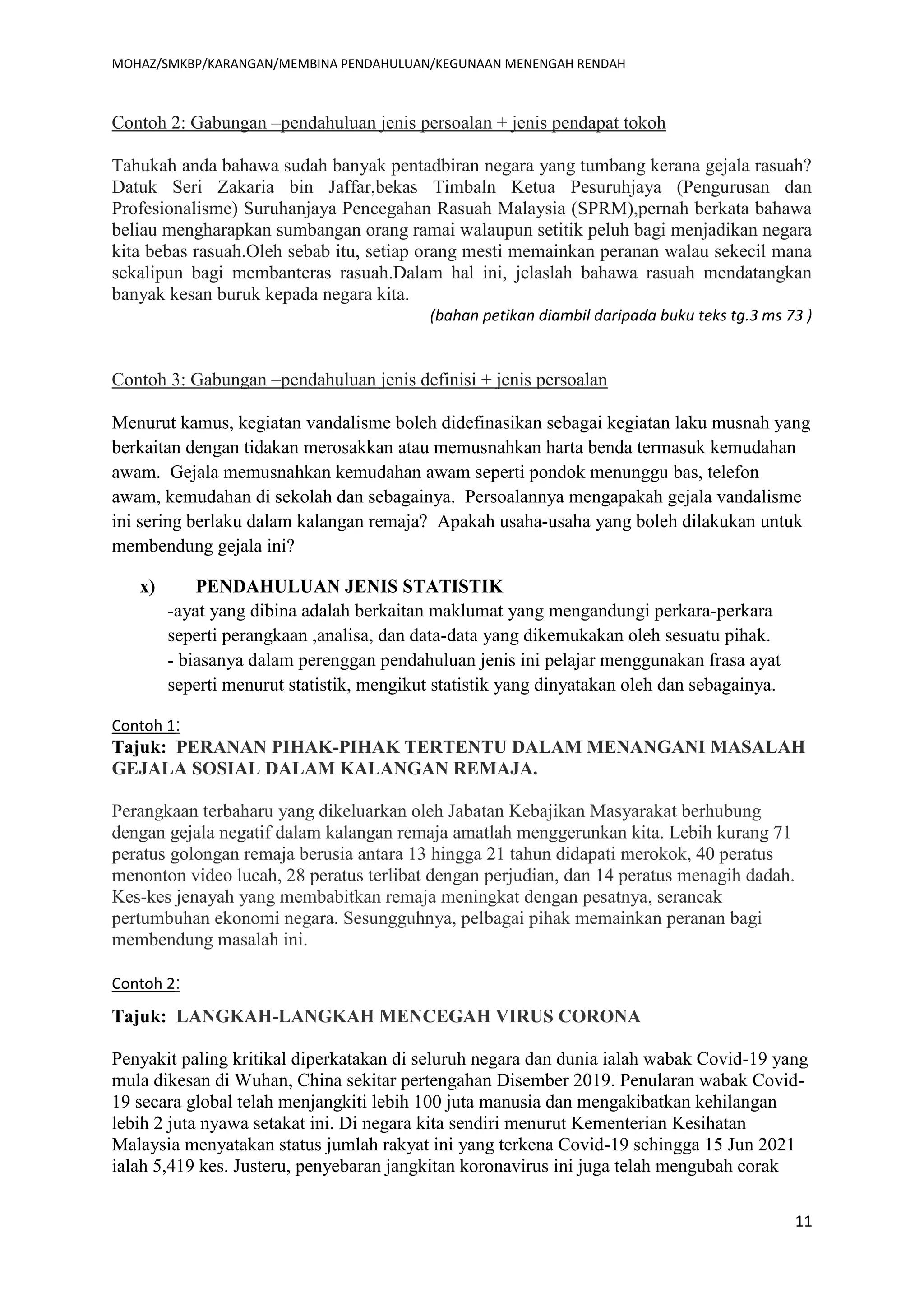 Modul mari belajar perenggan pendahuluan | PDF