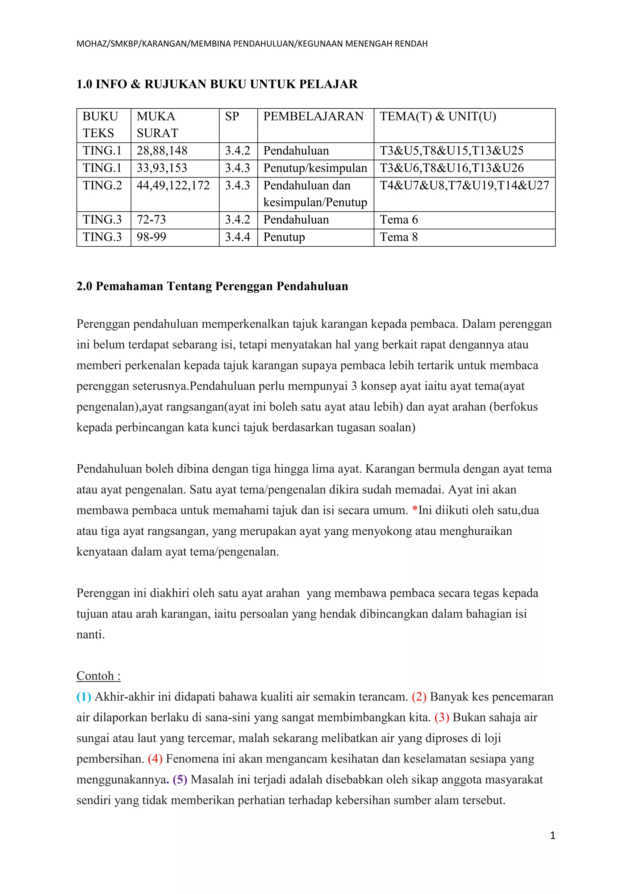Modul mari belajar perenggan pendahuluan | PDF