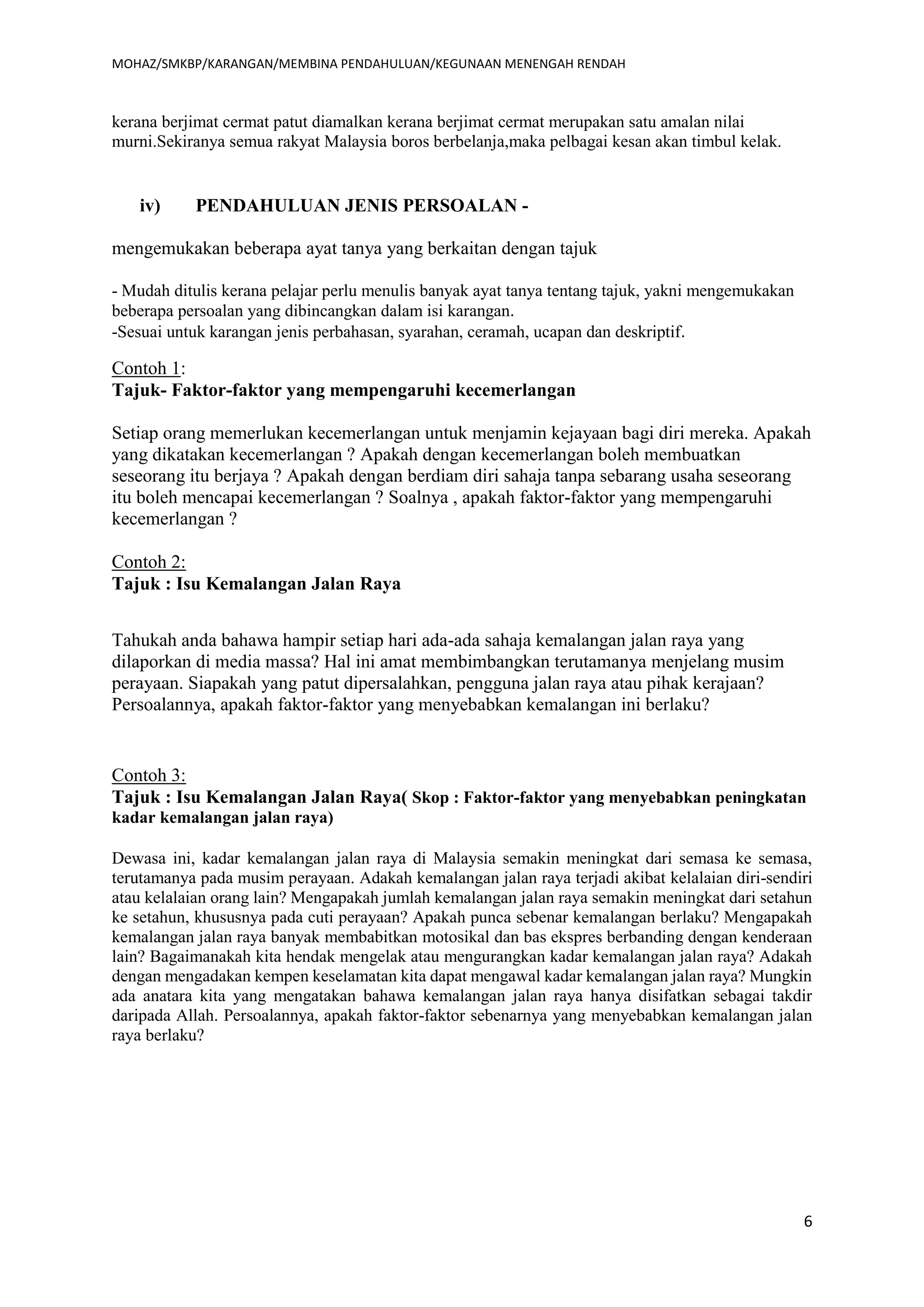 Modul mari belajar perenggan pendahuluan | PDF