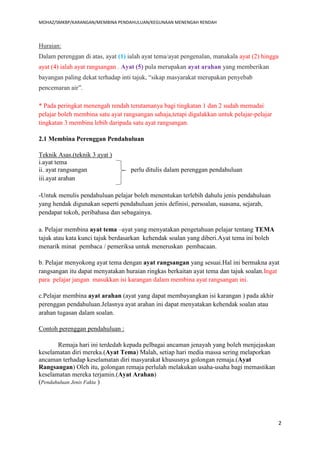 Modul mari belajar perenggan pendahuluan | PDF