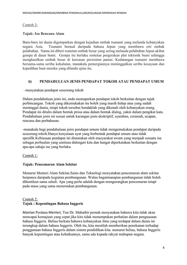 Modul mari belajar perenggan pendahuluan | PDF