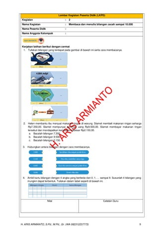 MODUL PEMBELAJARAN DEEP LEARNING MATEMATIKA KELAS 4 REVISI TERBARU CP ...