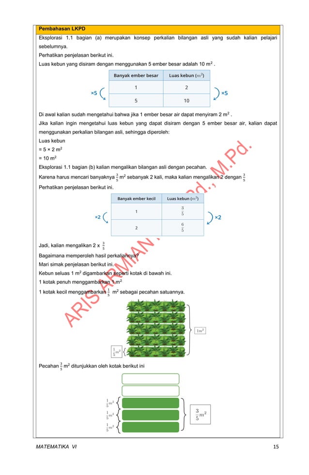Modul Ajar Matematika Kelas 6 Kurikulum Merdeka Pdf