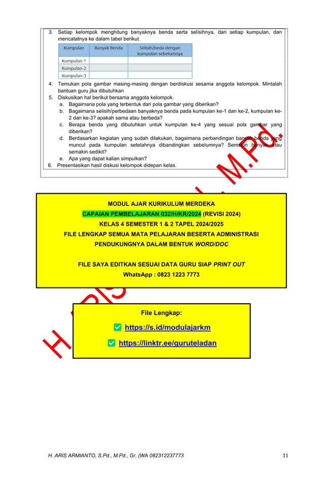 MODUL AJAR MATEMATIKA KELAS 4 REVISI CP 032 KURIKULUM MERDEKA.pdf