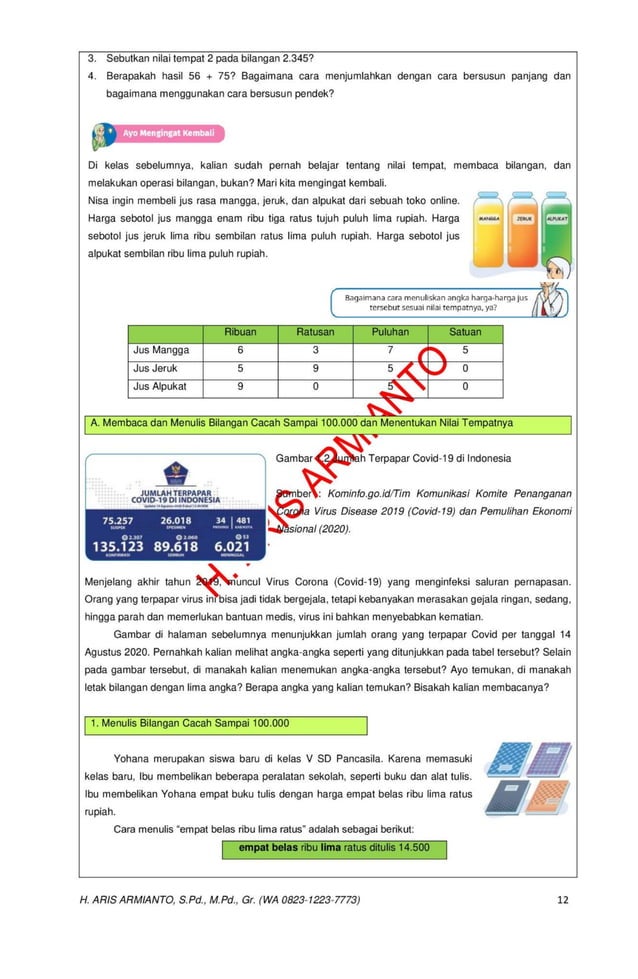 MODUL PEMBELAJARAN DEEP LEARNING MATEMATIKA KELAS 5 CP 032 REVISI 2025 KURIKULUM MERDEKA ...