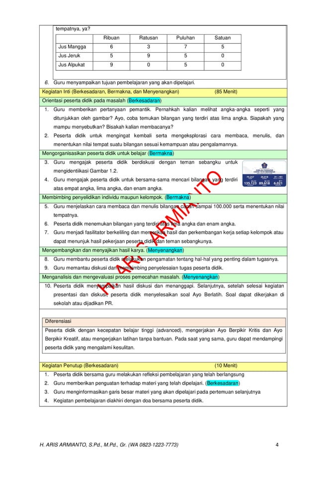 MODUL PEMBELAJARAN DEEP LEARNING MATEMATIKA KELAS 5 CP 032 REVISI 2025 KURIKULUM MERDEKA ...