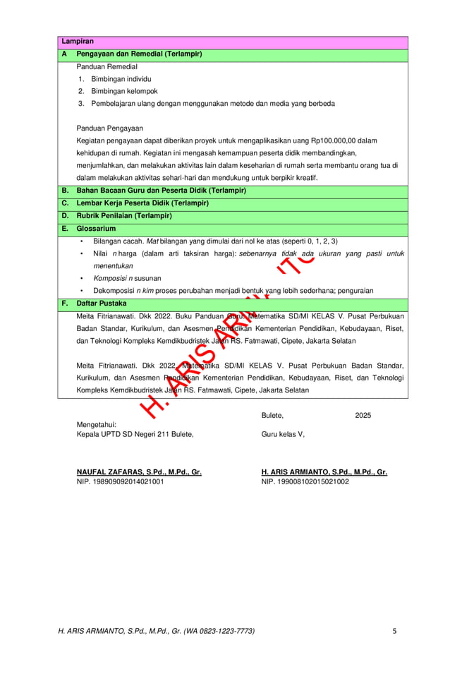MODUL PEMBELAJARAN DEEP LEARNING MATEMATIKA KELAS 5 CP 032 REVISI 2025 KURIKULUM MERDEKA ...