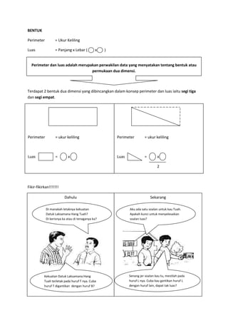 Modul matematik shape & space | DOCX