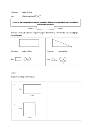 Modul matematik shape & space | DOCX