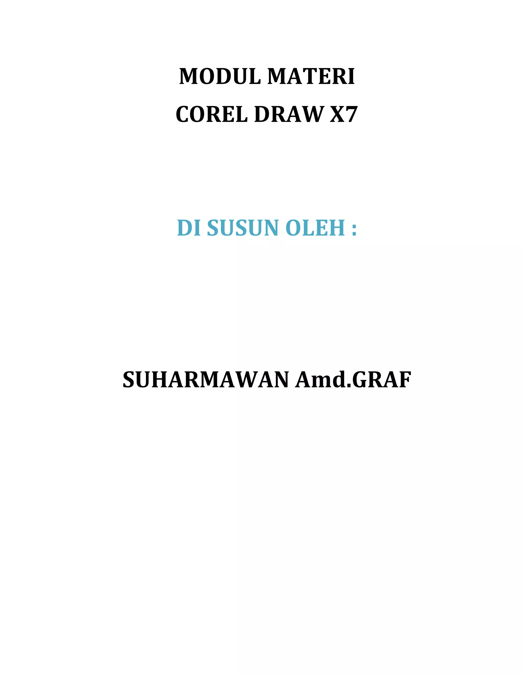 Modul materi corel_draw_x7 | PDF