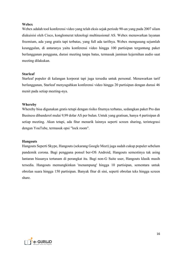 Modul materi pemanfaatan_video_konferensi_untuk_pembelajaran_2 | PDF