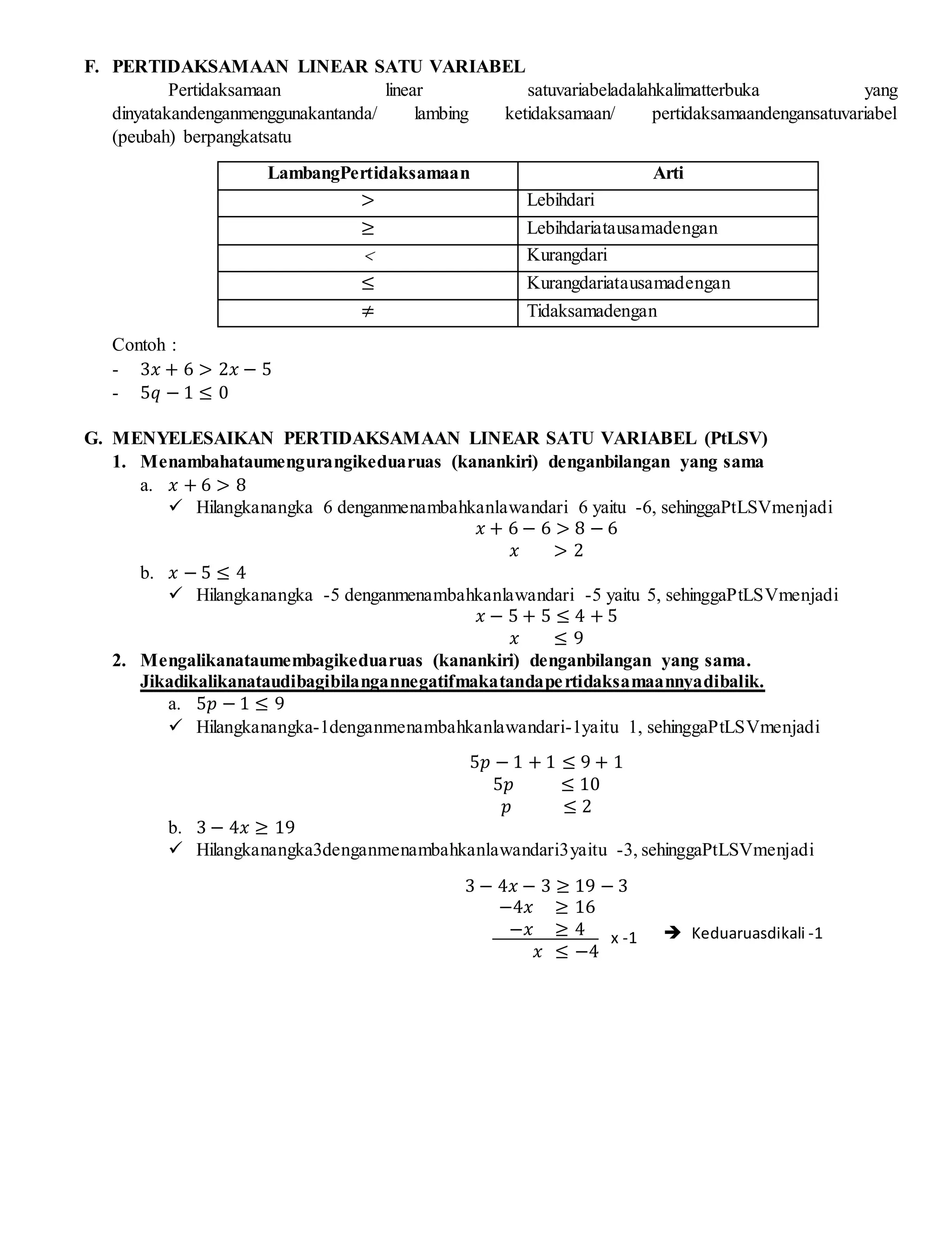 Modul math plsv dan pt lsv | PDF