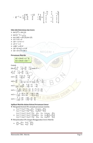 Modul Matriks | PDF