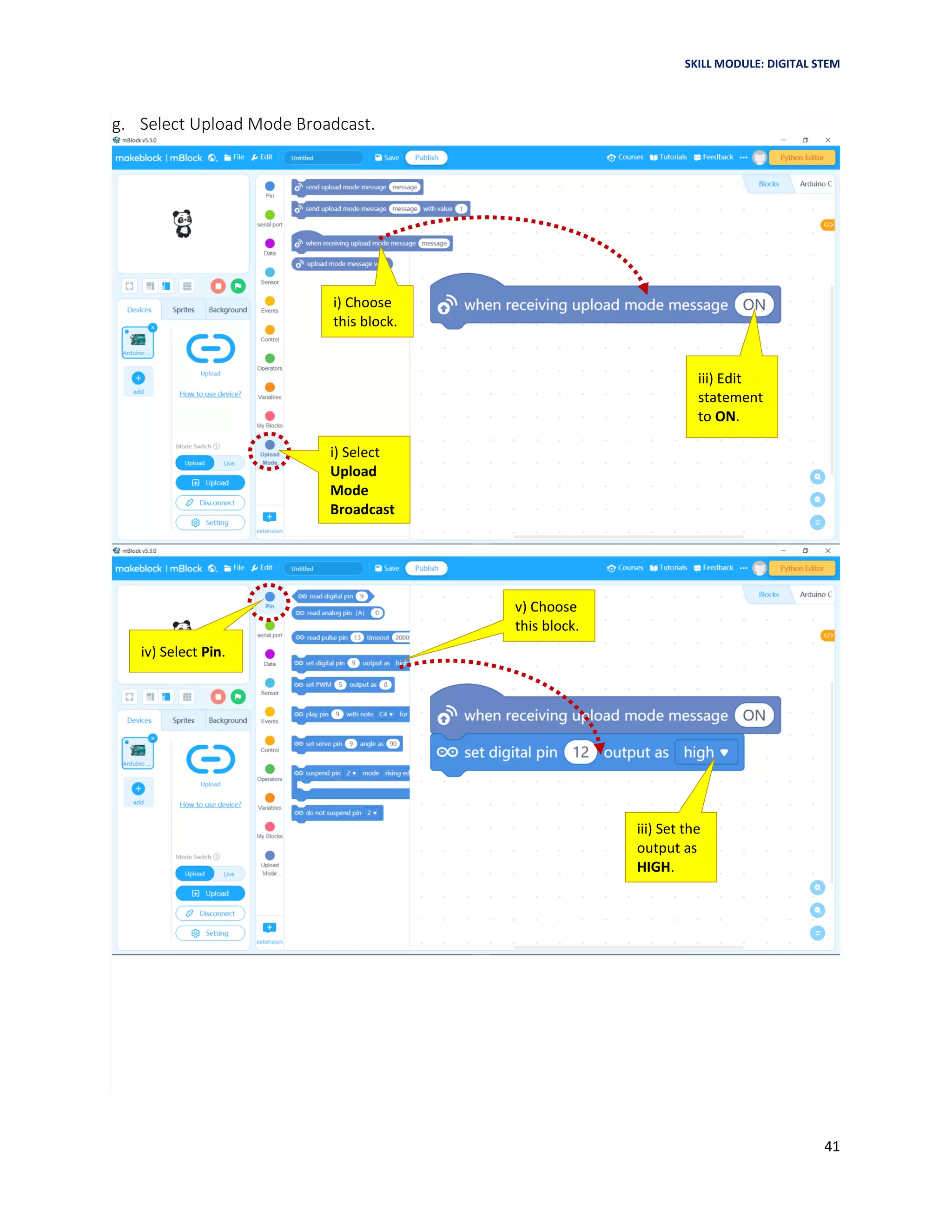 Modul mBlock 5 and arduino.pdf | Programming Languages | Computing