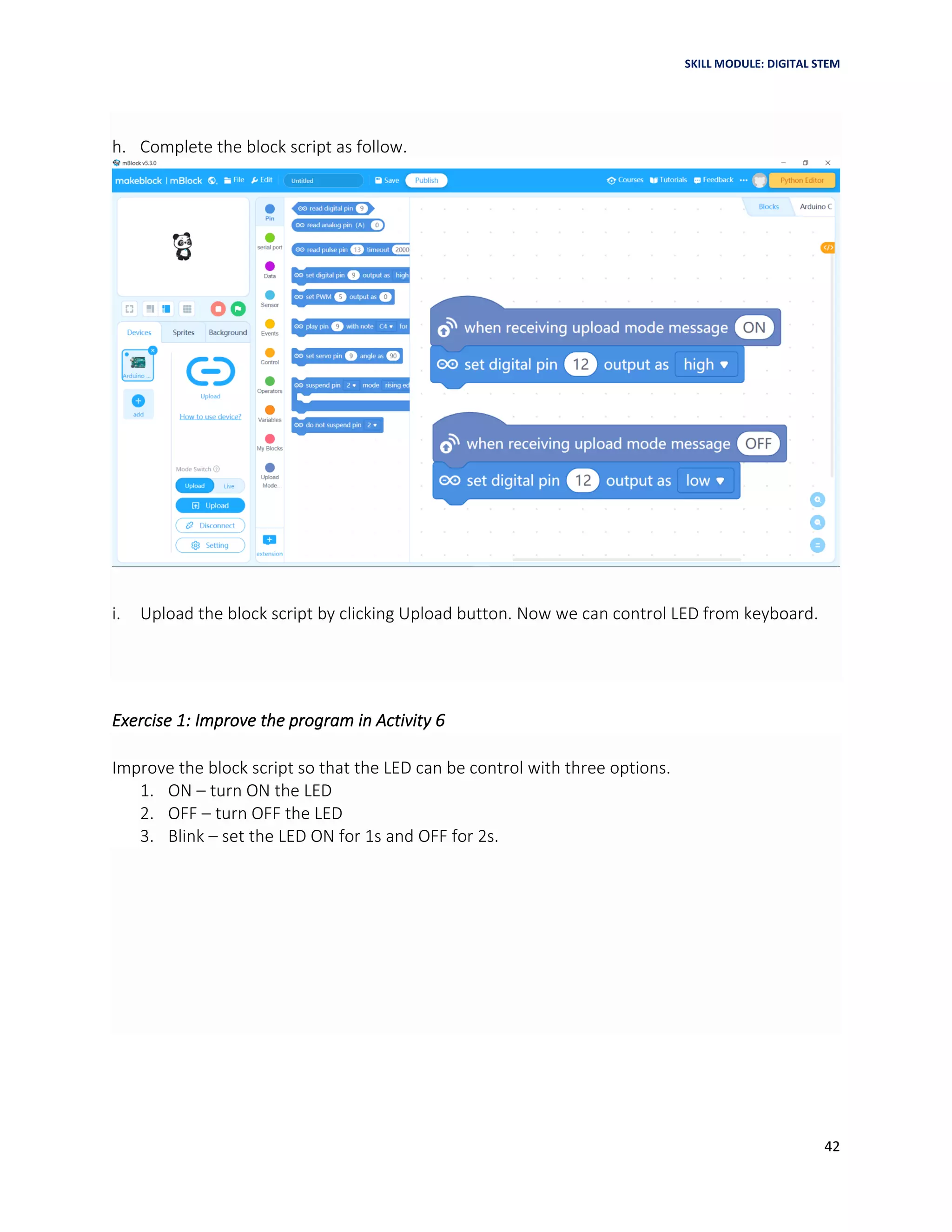 Modul mBlock 5 and arduino.pdf | Programming Languages | Computing