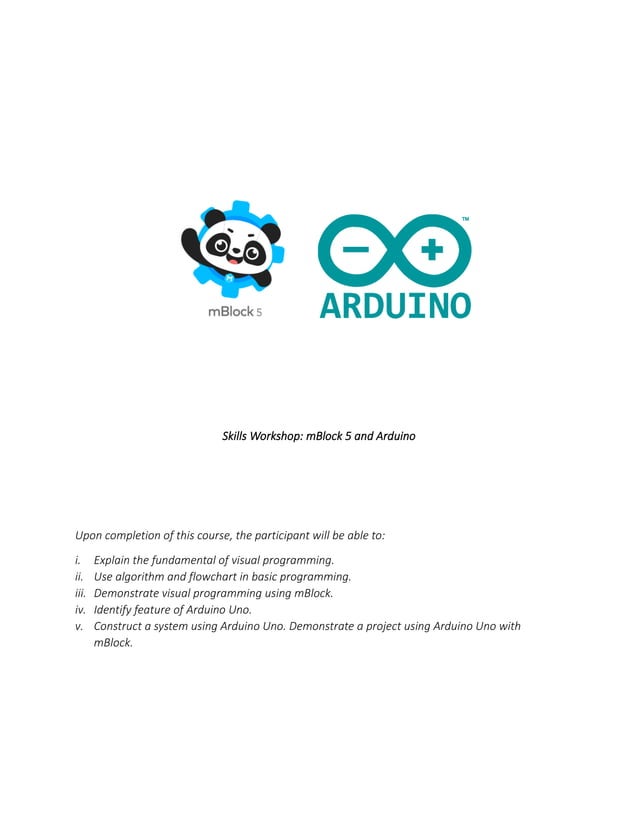 Modul mBlock 5 and arduino.pdf | Programming Languages | Computing