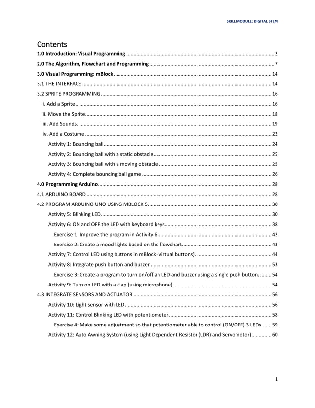 Modul mBlock 5 and arduino.pdf | Programming Languages | Computing