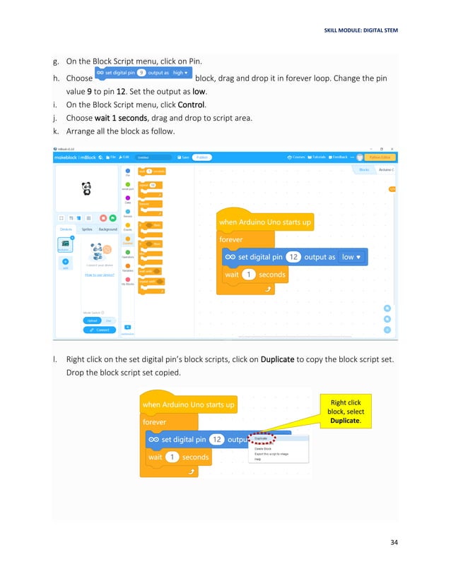 Modul mBlock 5 and arduino.pdf | Programming Languages | Computing