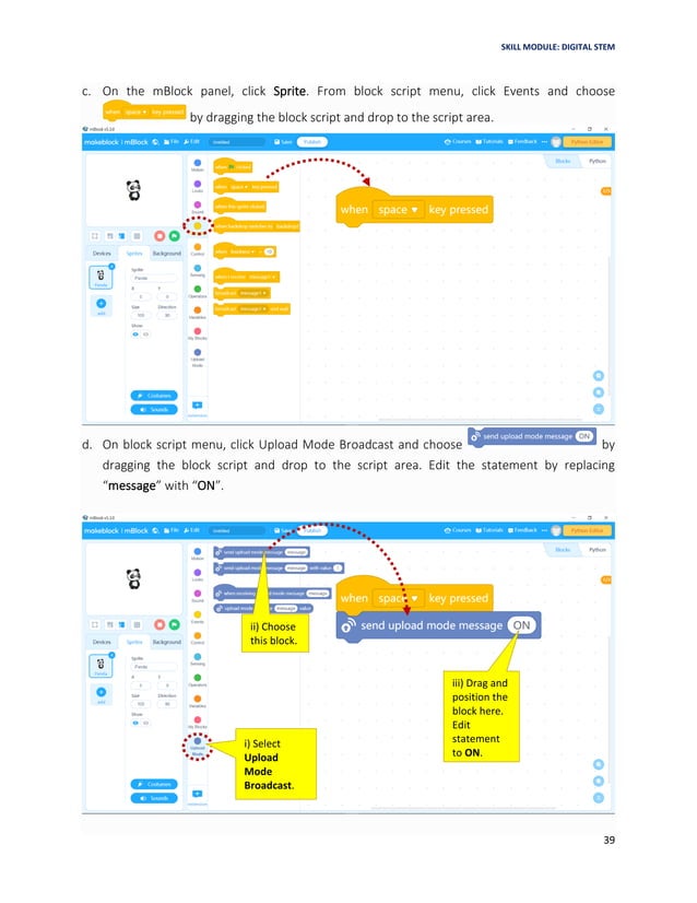 Modul mBlock 5 and arduino.pdf | Programming Languages | Computing