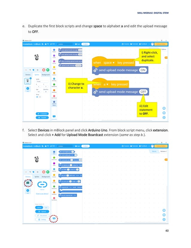 Modul mBlock 5 and arduino.pdf | Programming Languages | Computing