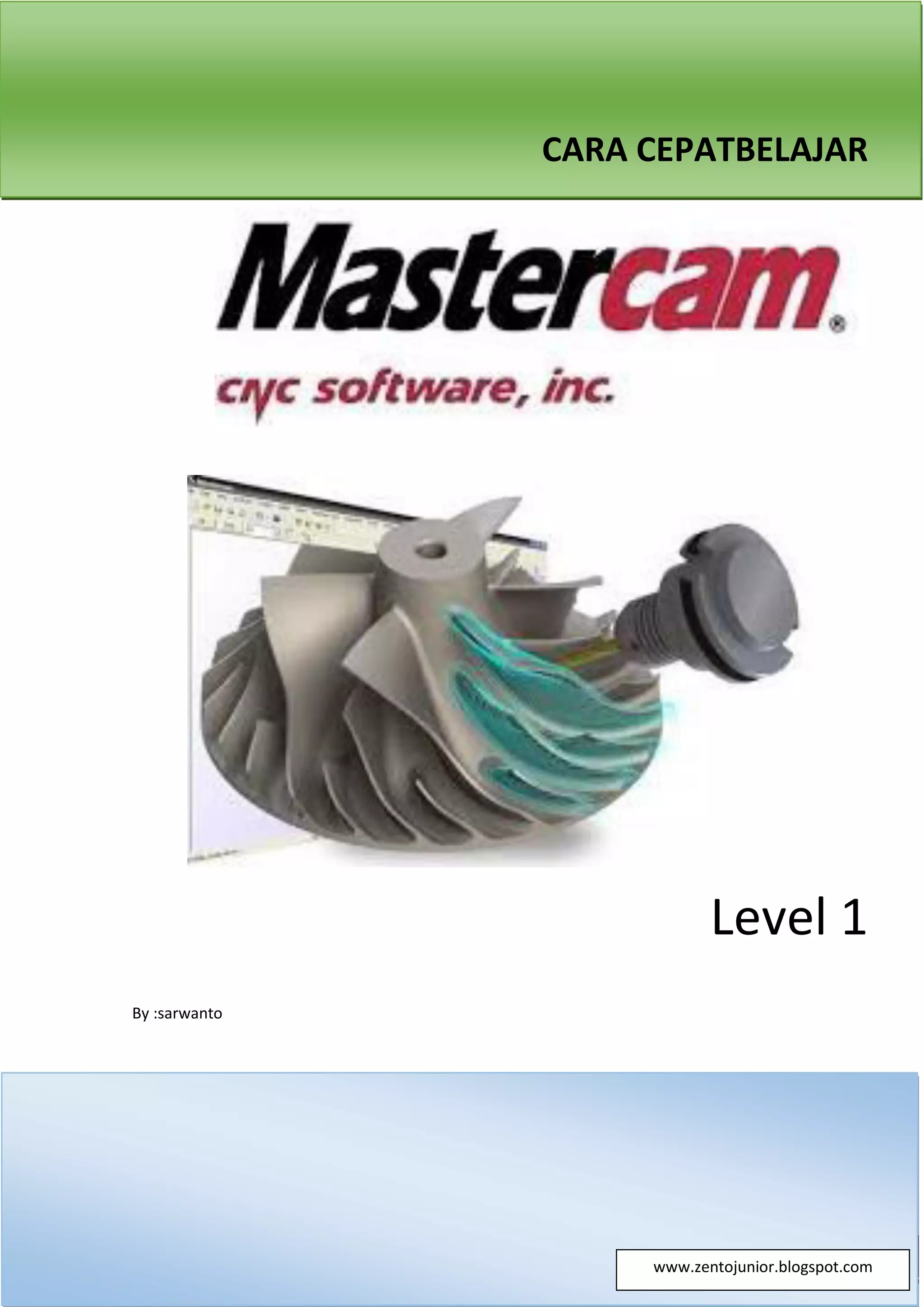 MODUL MASTERCAM DASAR | PDF