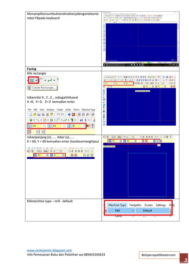MODUL MASTERCAM DASAR | PDF