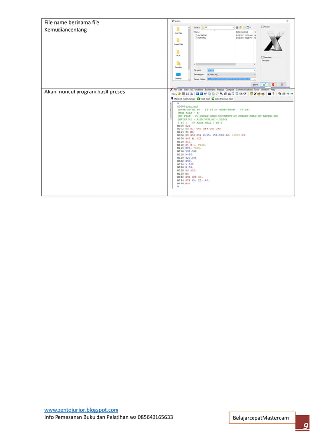 MODUL MASTERCAM DASAR | PDF