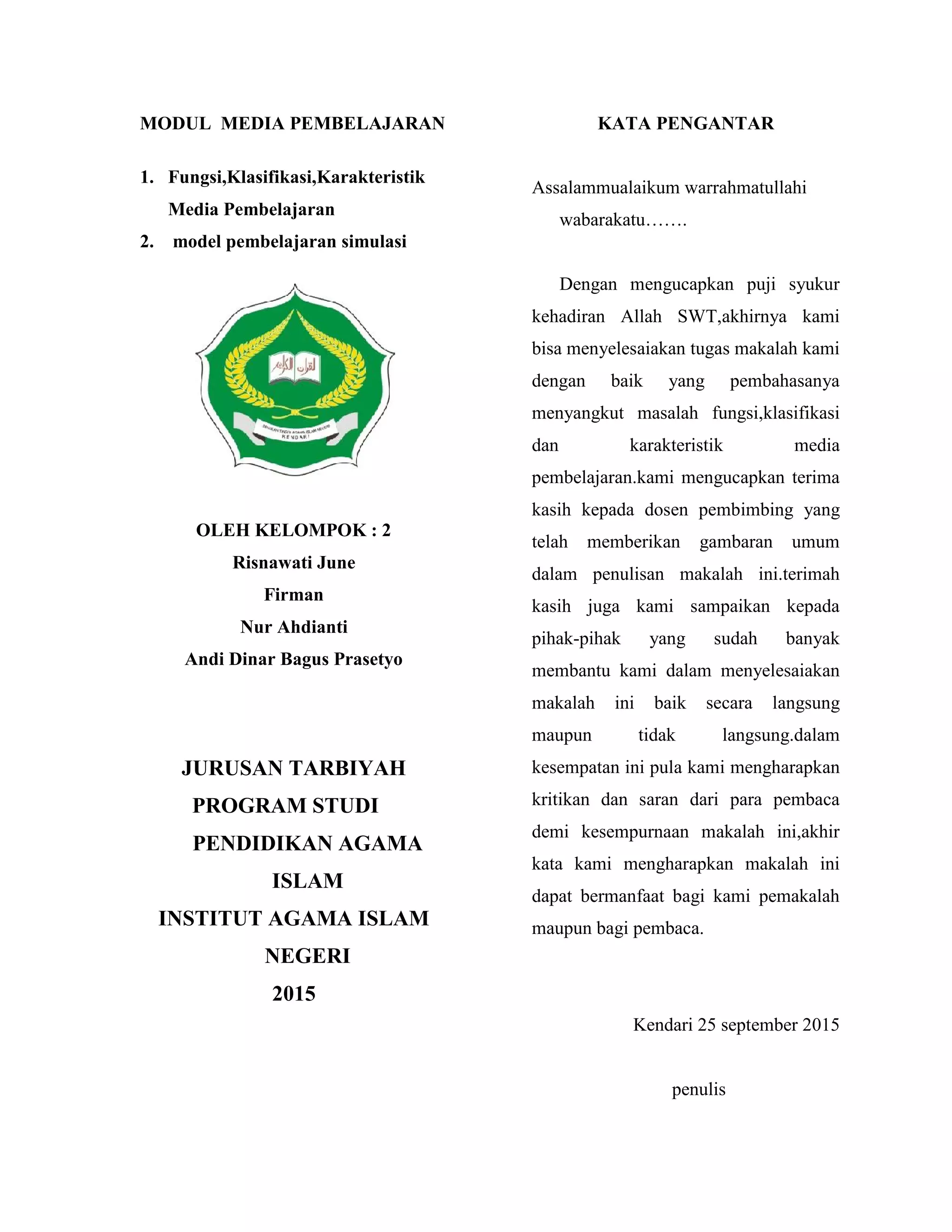 Modul media pembelajaran | PDF
