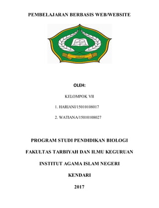 Modul pembelajaran berbasis web/wbsite | PDF
